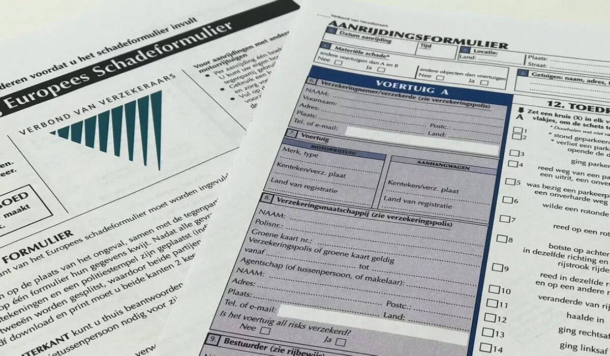 Schadeformulier online invullen en als PDF indienen